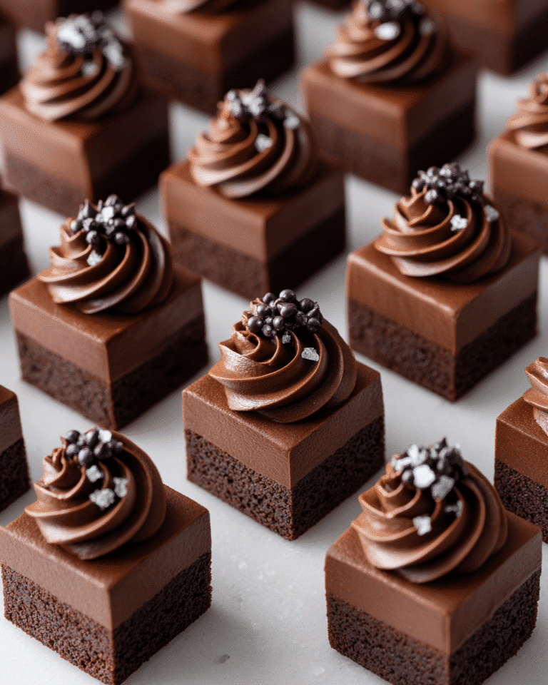 Mini Brownie Petit Fours – Fancy Chocolate Bites You’ll Love – flavorlyzo